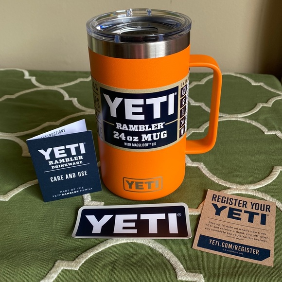 Yeti | Dining | King Crab Orange Yeti Rambler 24 Oz Mug Nwt Limited ...